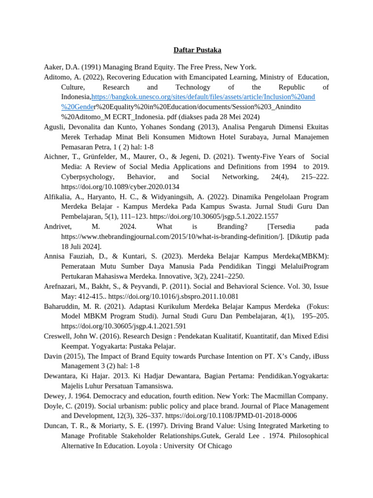 Daftar Pustaka Bu Imas | PDF | Business Economics | Strategic Management