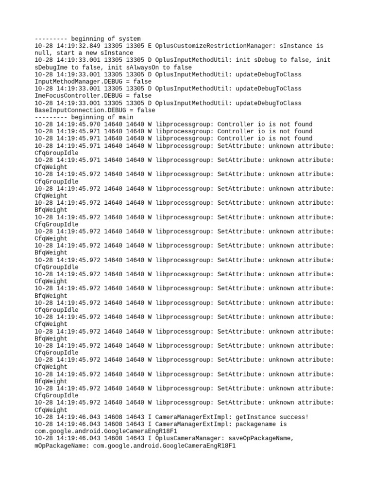Oplus Camera and Input Method Logs | PDF | Computer Programming ...
