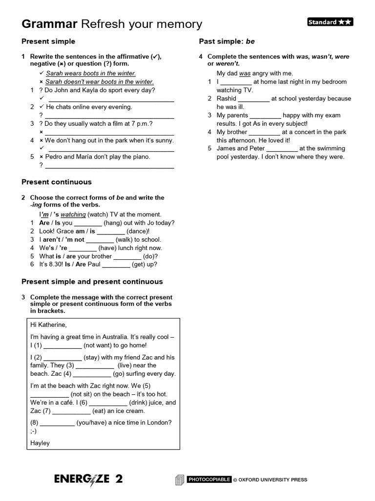 Energize2 G&V Starter STANDARD | PDF | Linguistics