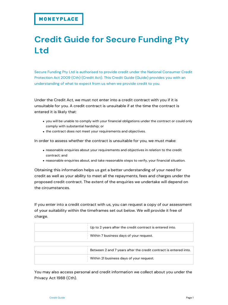 MP Credit Guide | PDF | Credit | Finance & Money Management