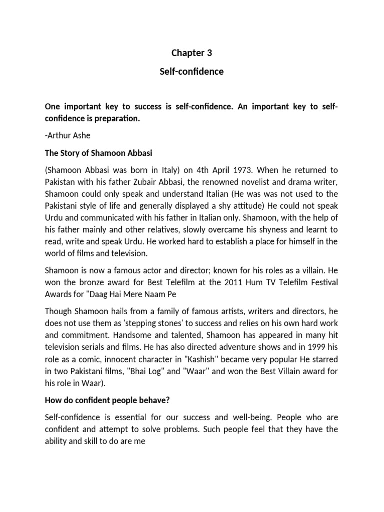 Self Confidence | PDF | Car | Black People