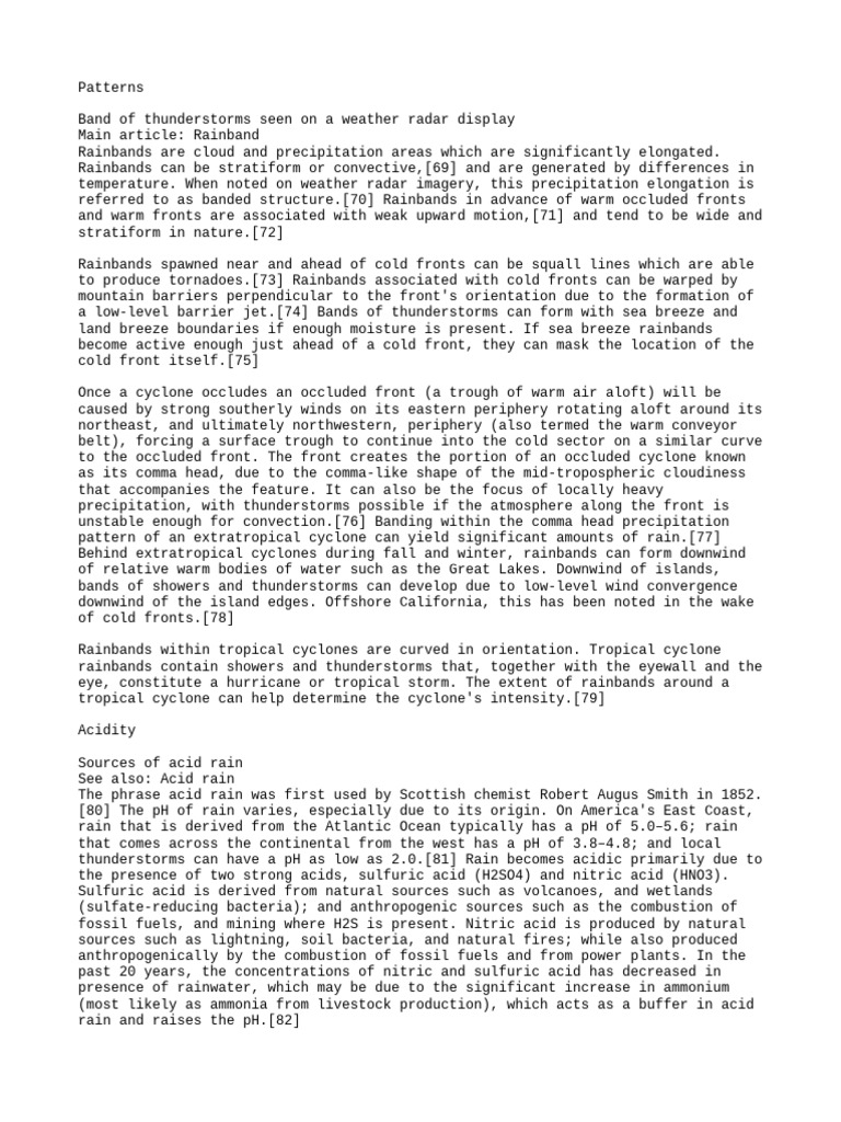 Characteristics of Rain | PDF | Rain | Meteorology