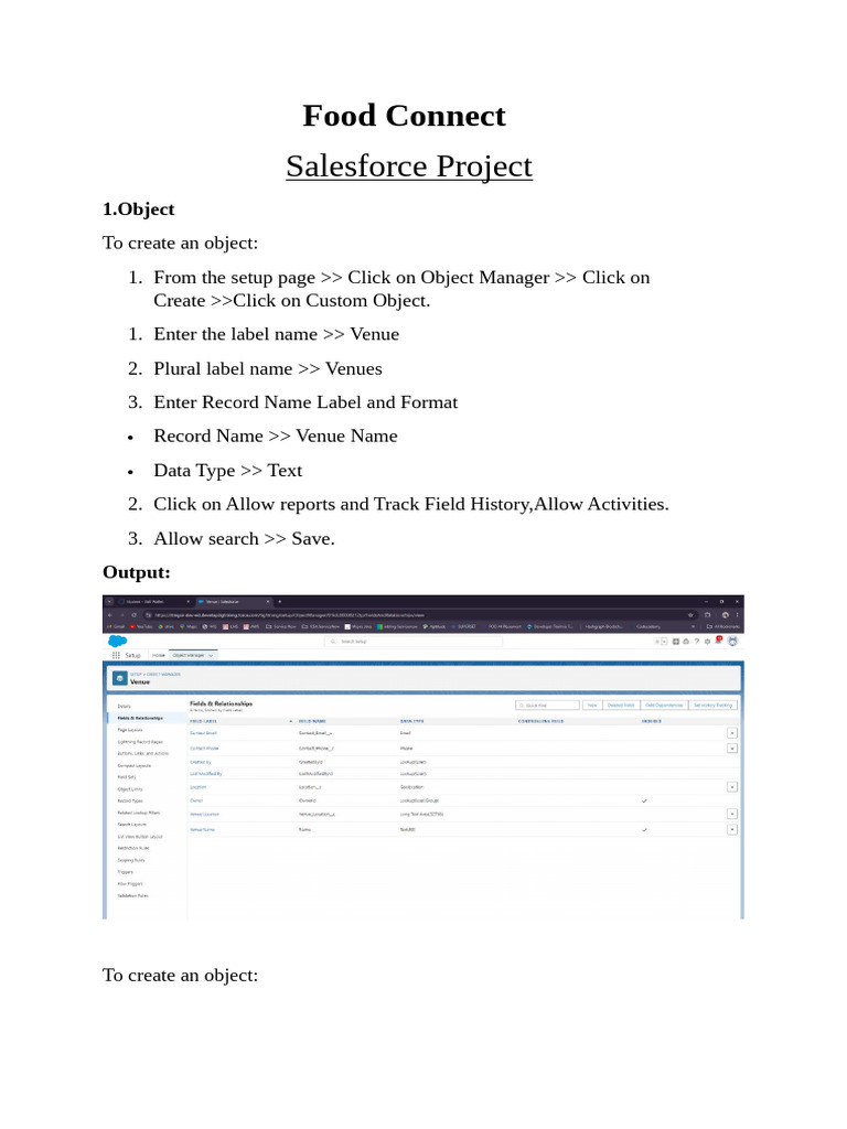 Food Connect Salesforce Setup Guide | PDF | Icon (Computing) | User ...