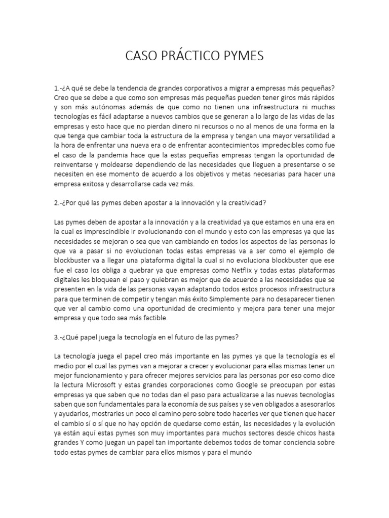 Pymes | PDF | Pequeñas y medianas empresas | Business