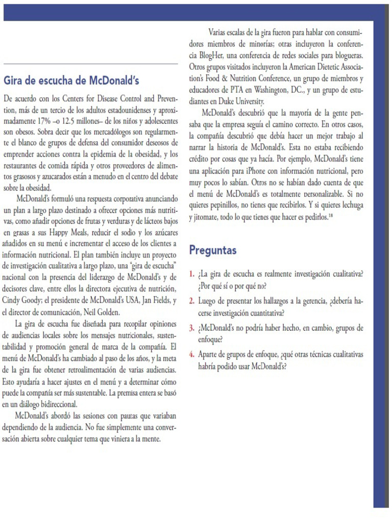Caso Mcdonalds | PDF