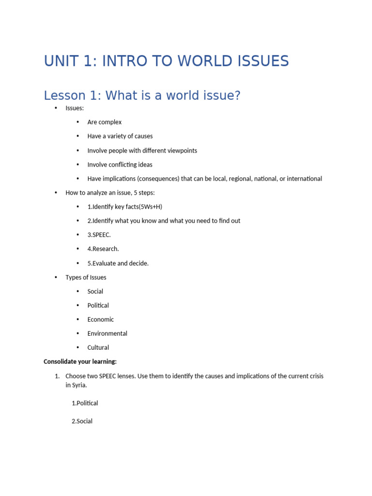 CGW U1l1 Notes | PDF