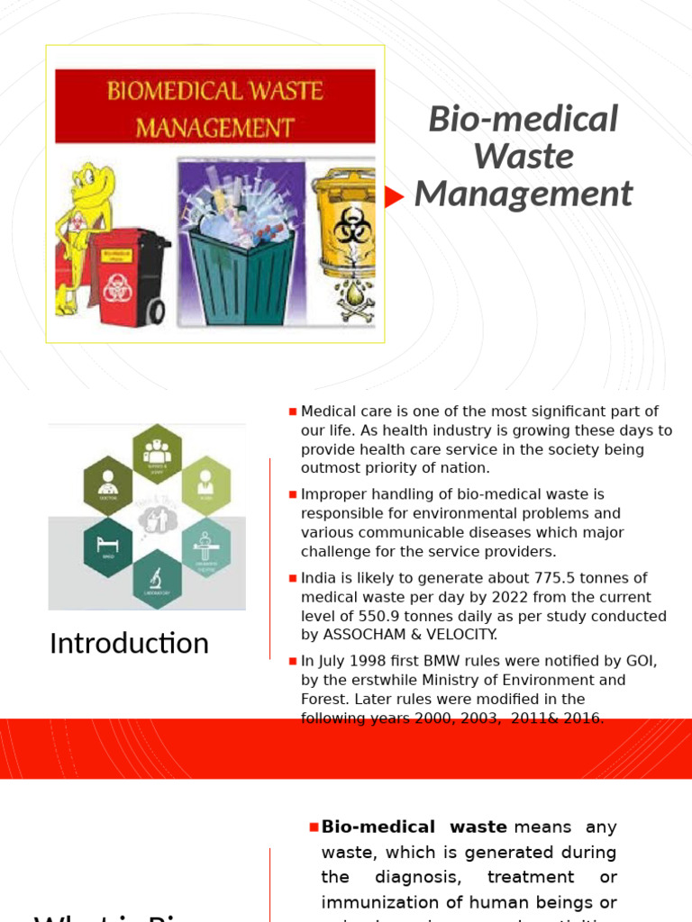 BIO MEDICAL WASTE Management in Detail | PDF | Waste | Medical Specialties