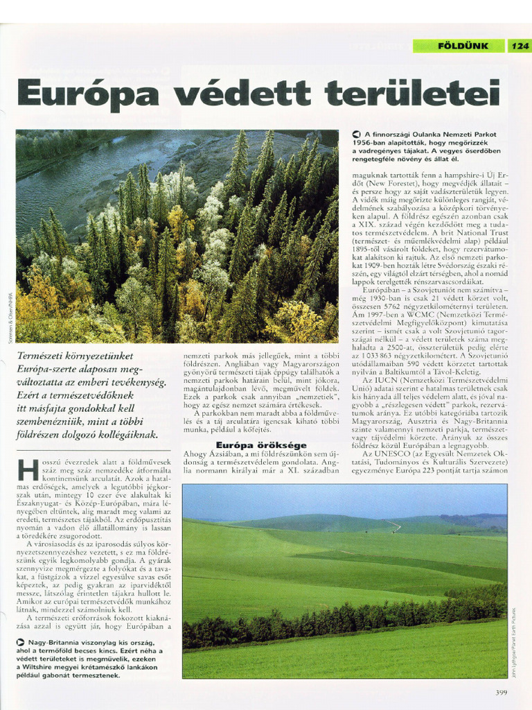 399 Európa Védett Területei - 498 | PDF