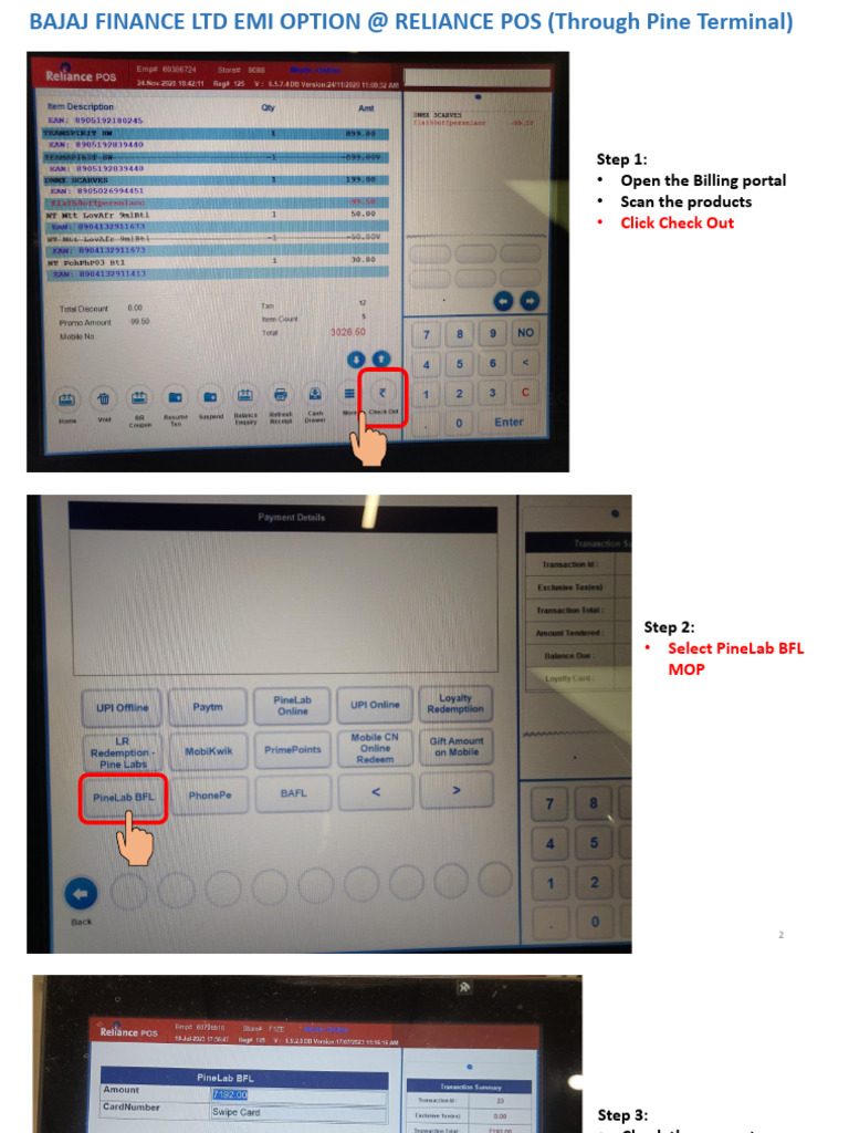 Reliance BFL Pine Terminal Transaction Flow | PDF | Business | Finance ...