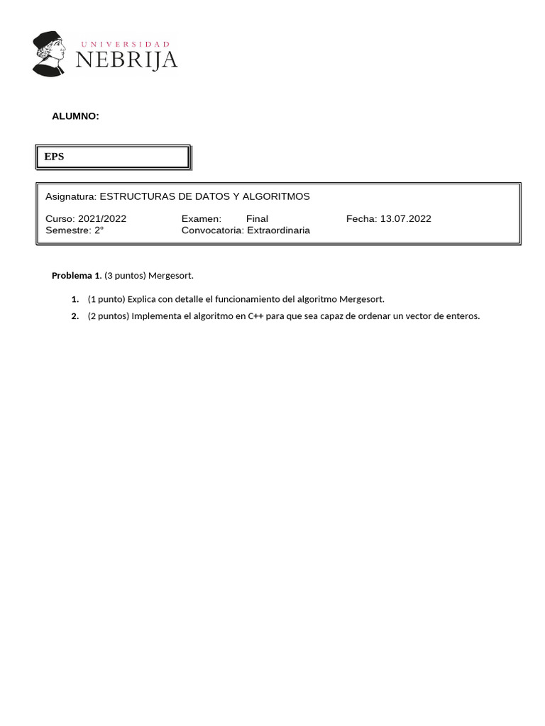 Examen FINAL Extraordinaria | PDF | Métodos y materiales de enseñanza