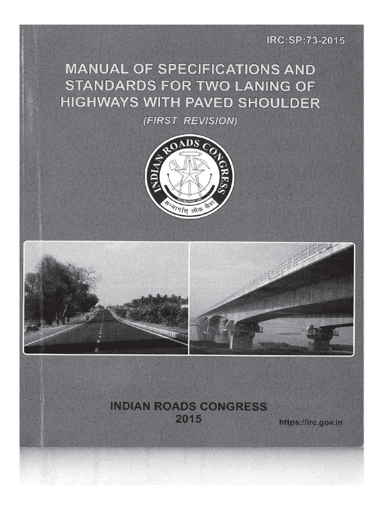 Irc SP 73 2015 | PDF | Traffic | Intersection (Road)