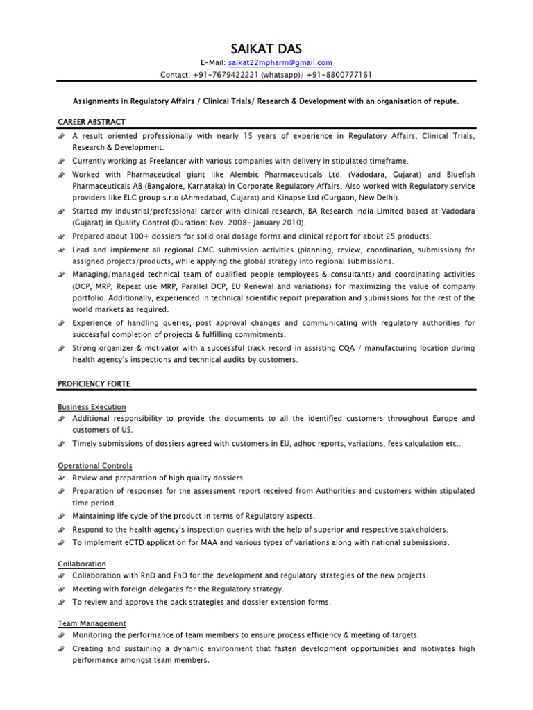 CV Saikat 2 | PDF | Information | Business