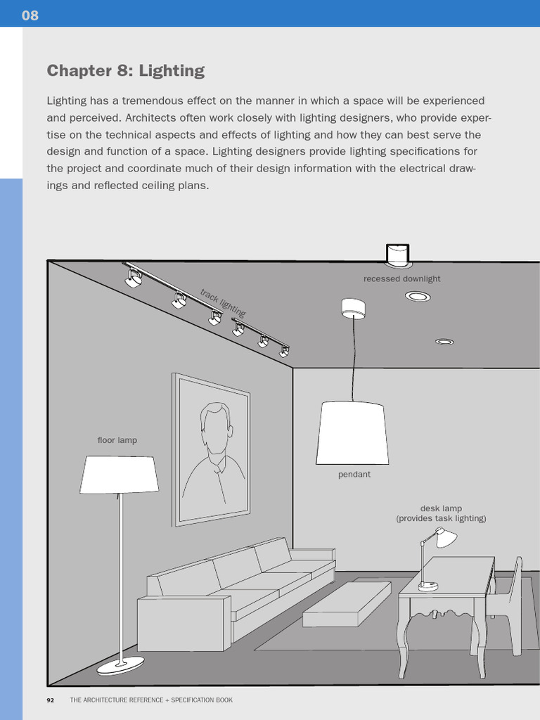 Chapter 2 - Section 8 Lighting - ArchitectureReference | PDF | Compact Fluorescent Lamp ...