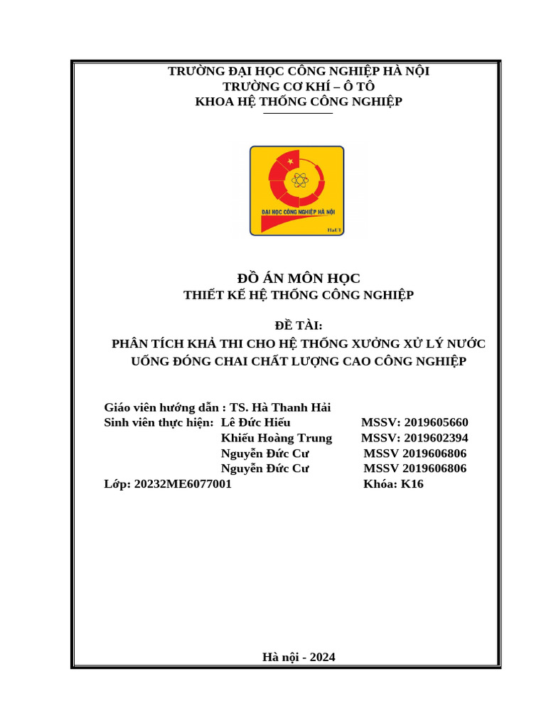 Bìa HTCN Đai Jhojc Công Nghiep | PDF