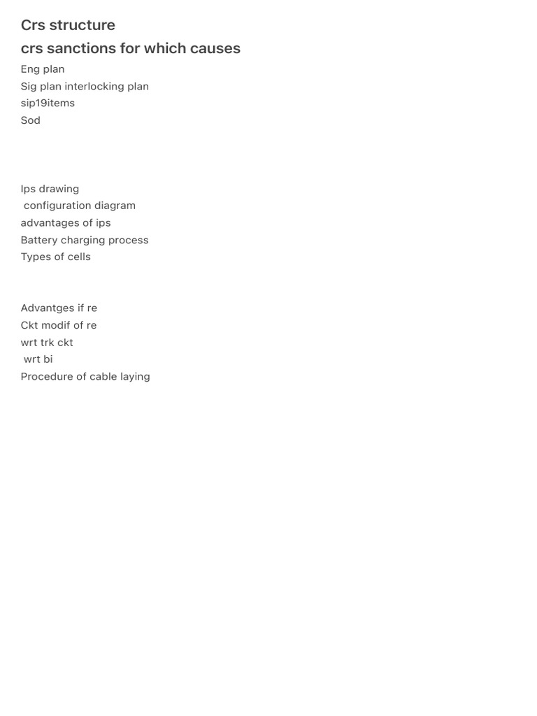 Crs Structure | PDF | Computers