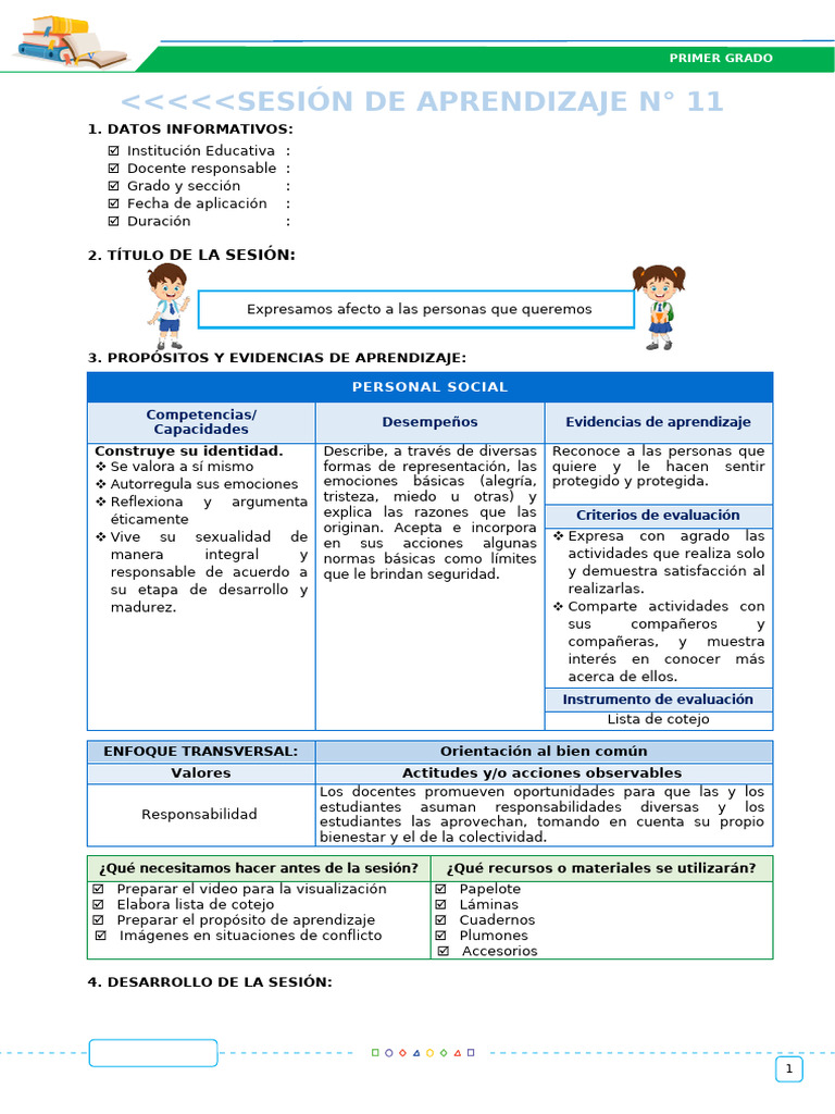 Sesiones de Aprendizaje - EDA I Semana 3 - Editora Quipus Perú | PDF