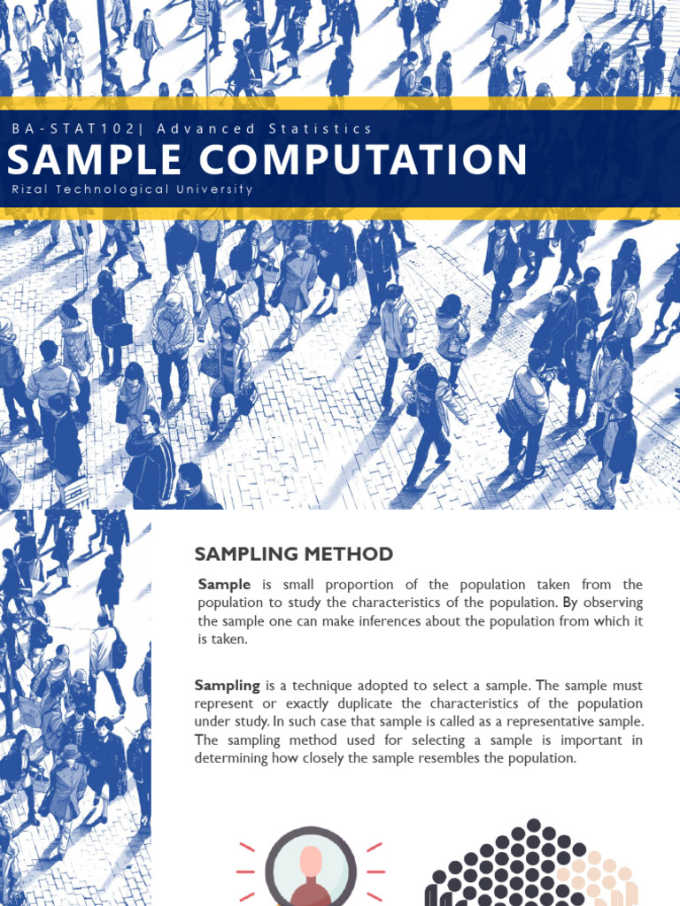 2 BA-STAT102 - Sample Computation | PDF | Sampling (Statistics ...