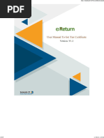 E-Return User Manual | PDF