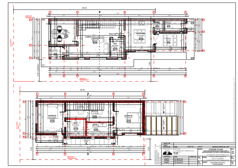 1.plan Parter Si Plan Mansarda Dispozitie | PDF