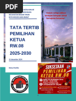Template - FORM PENDAFTARAN DAN SURAT PERNYATAAN CALON KETUA RT | PDF