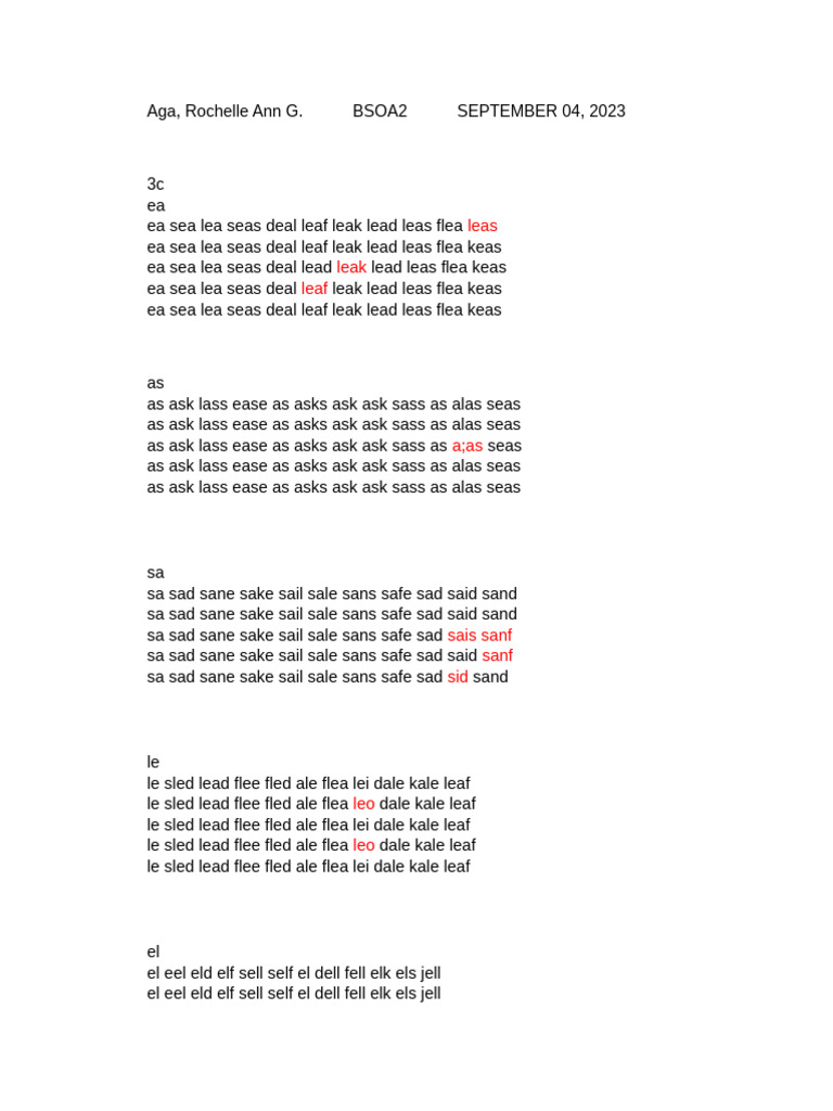 Activity 3 | PDF | Language Arts & Discipline