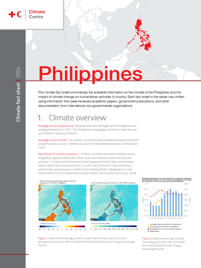 RCCC Country Profiles Philippines 2024 Final | PDF | Disaster Risk ...