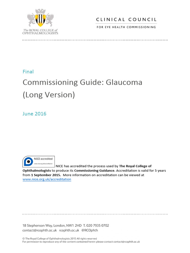 Glaucoma Guidelines Royal 2016 Pages 26,27,28 | PDF | Glaucoma | Visual ...