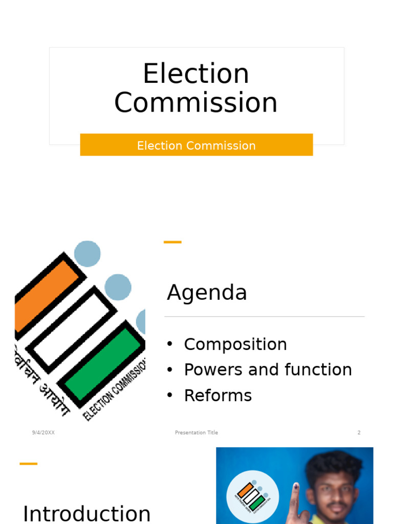 Election Commission Ppt | PDF | Elections | Governance