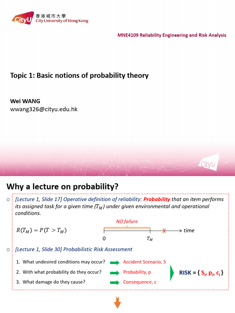 Topic 1 - Basic Notions | PDF | Probability | Probability Theory