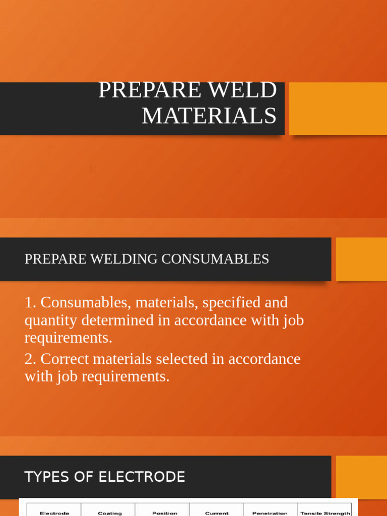 PREPARE WELD MATERIALS | PDF | Welding | Construction