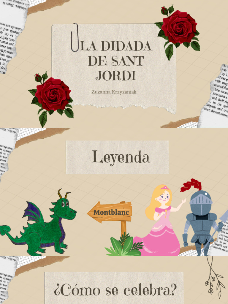 Celebración de Sant Jordi en Cataluña | PDF