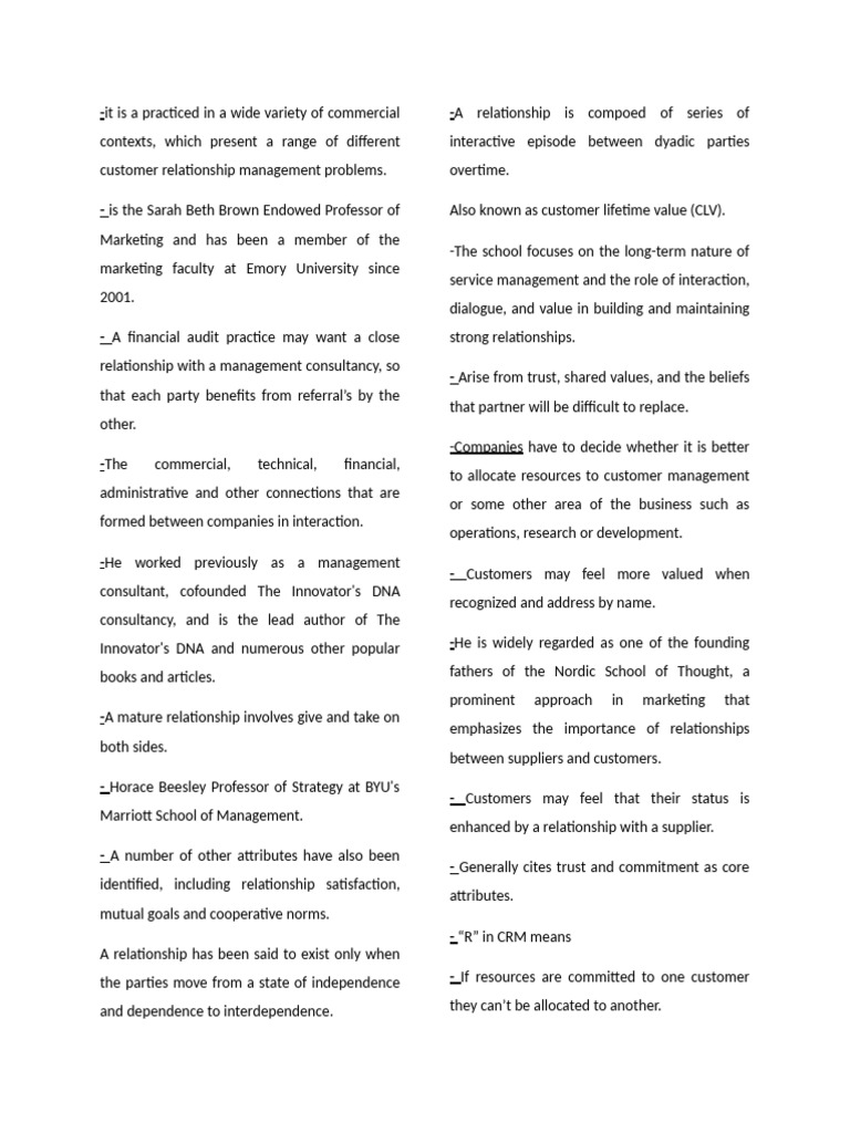 CRM AND POLICY Reviewer | PDF | Customer Relationship Management ...