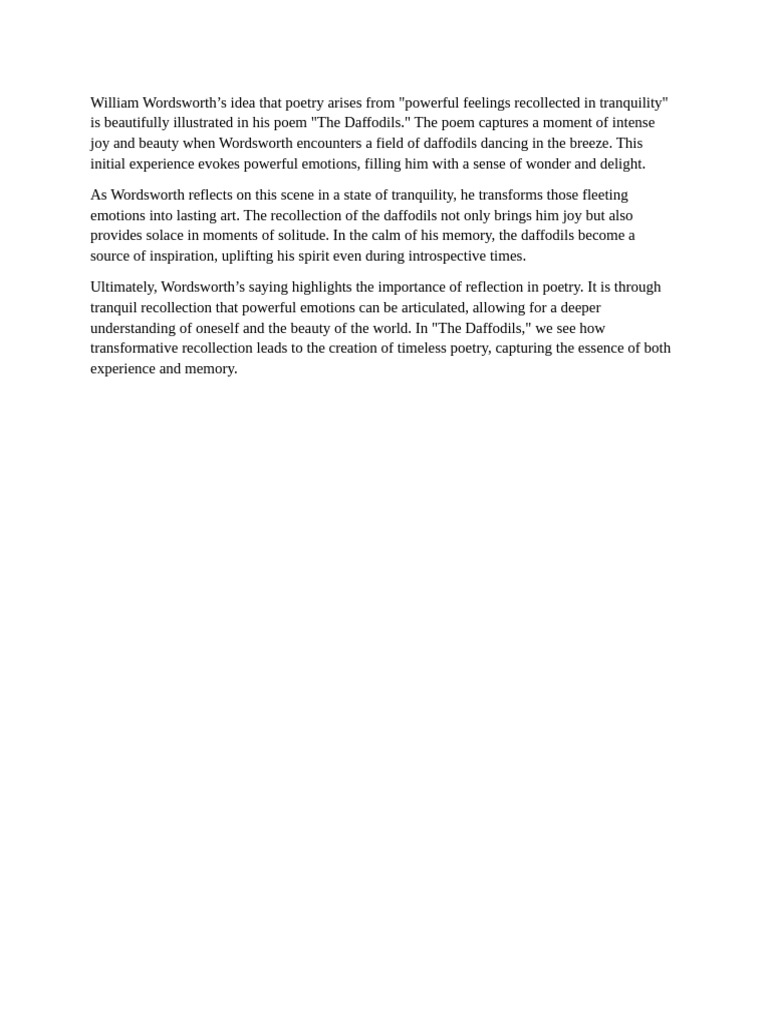 William Wordsworth | PDF