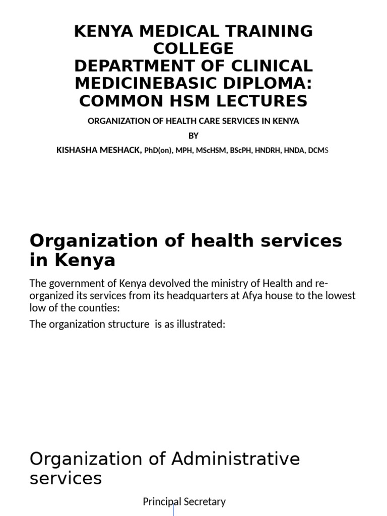 Basic Diploma HSM - Organization of Health Services 2024 | PDF | Health Care | Hospital