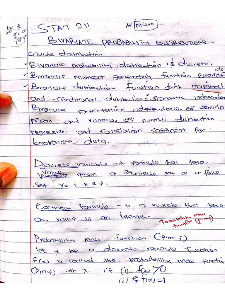 Stat 211 by SG Kibet | PDF