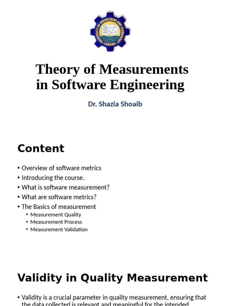 Software Measurement Validity Explained | PDF | Validity (Statistics) | Usability