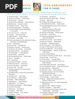 44 Must-Read Classic Novels | PDF | Novels | Unrest
