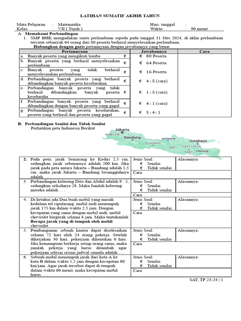 Vanessa Li - Latihan MTK Sat | PDF