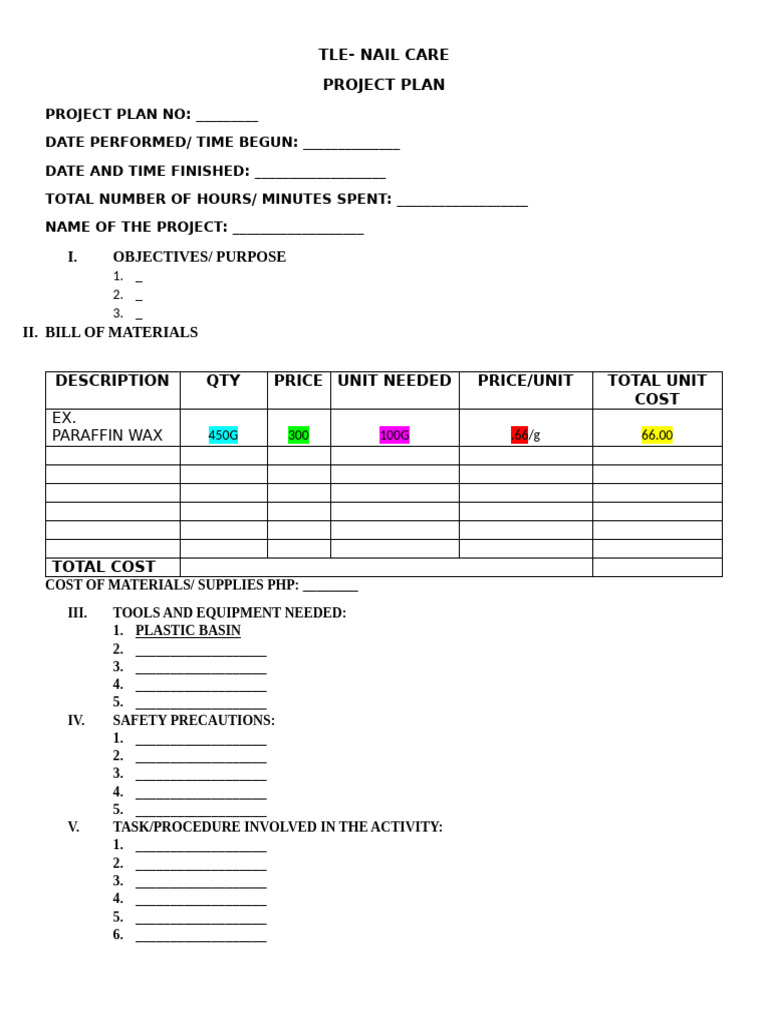Project Plan Template | PDF | Technology & Engineering