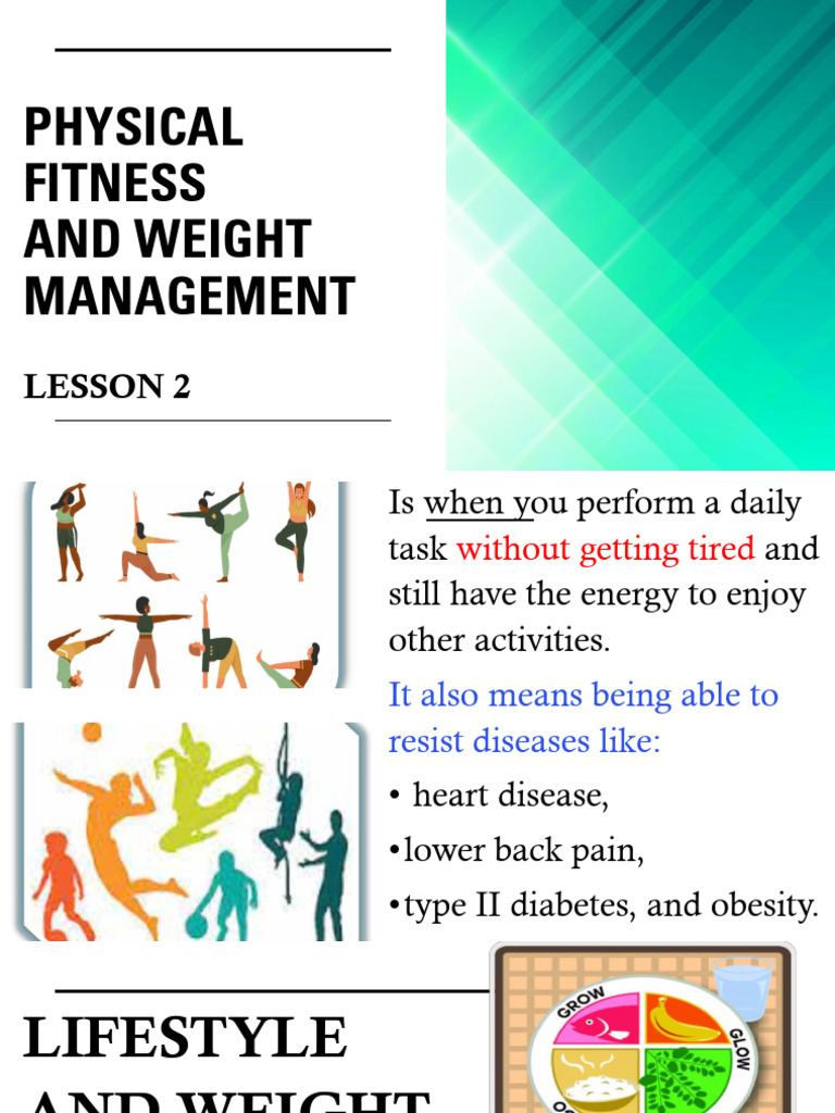 LESSON 2 QUARTER 1 Physical Fitness and Weight Management | PDF ...