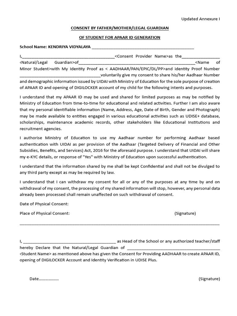 Appar Consent | PDF | Privacy | Justice