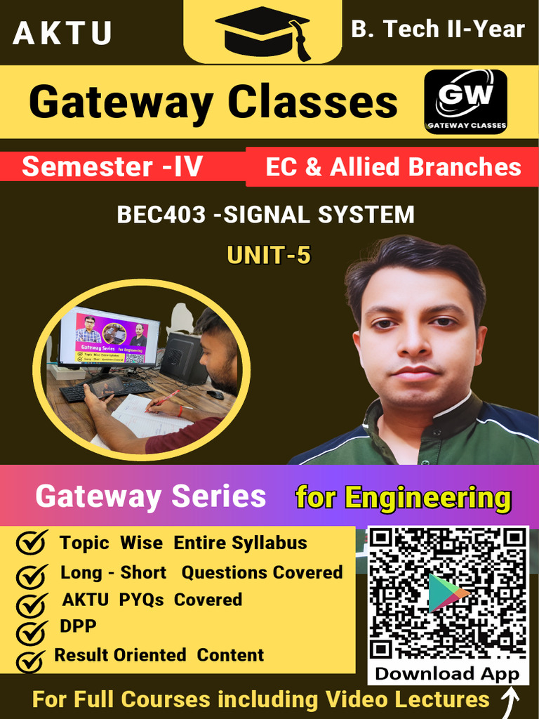 BEC403 Signal System Unit-5 Syllabus | PDF