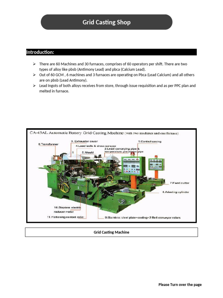 Grid Casting Factory | PDF | Technology & Engineering