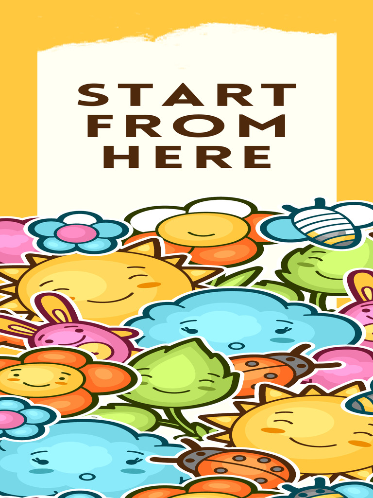 Yellow Cute Colorful Cartoon Reading Bookmark | PDF