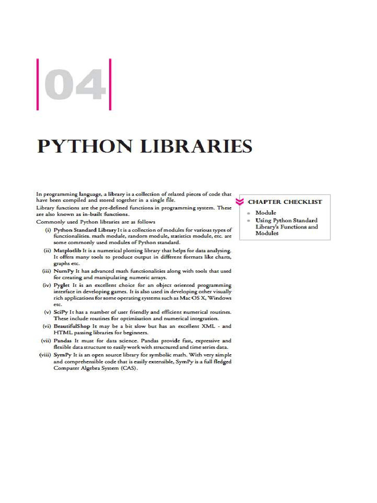 Libraries | PDF