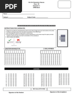 OMR Sheet 50 Questions AnswerOptionsLabeled | PDF