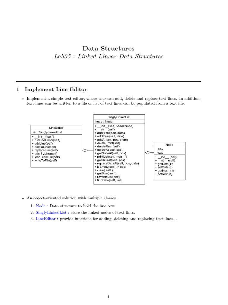 Lab04 Linked Linear Data Structures | PDF
