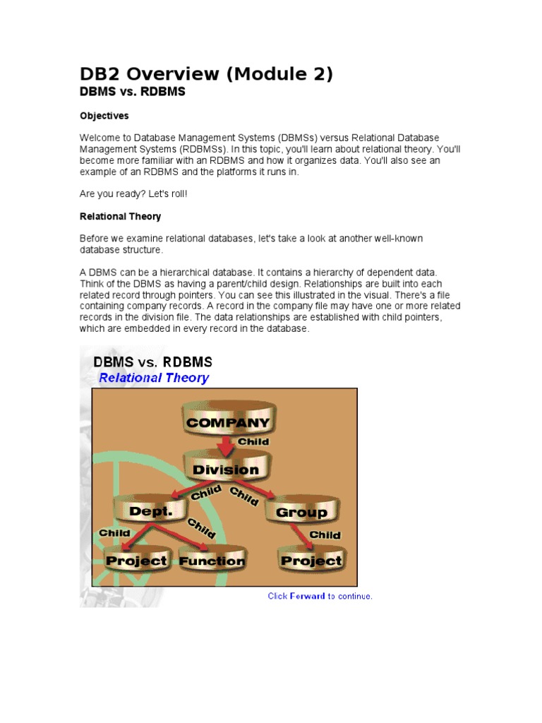 DBMA Vs RDBMA | Download Free PDF | Ibm Db2 | Databases