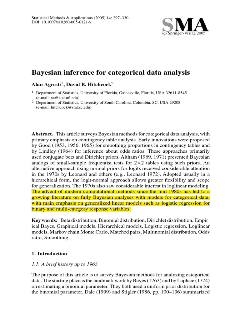 Bayesian CDA | PDF | Bayesian Inference | Statistical Inference