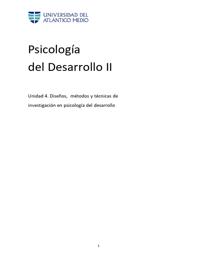 Unidad 4 - Psic Desarrollo II | PDF | Validez (Estadísticas) | Sicología